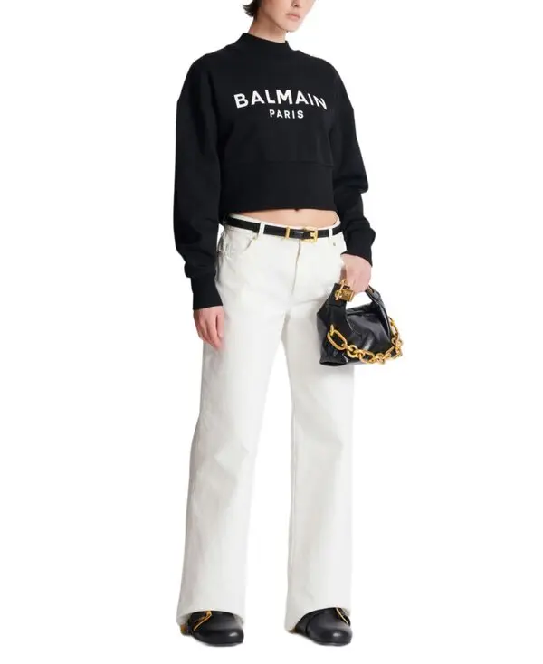 Balmain Printed Paris Sweatshirt - Black