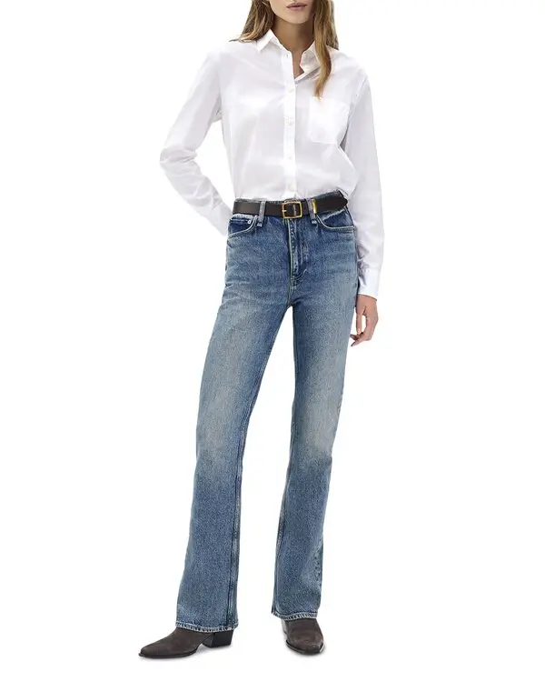 Rag & Bone Peyton High-rise Straight Leg Jeans - Caswell