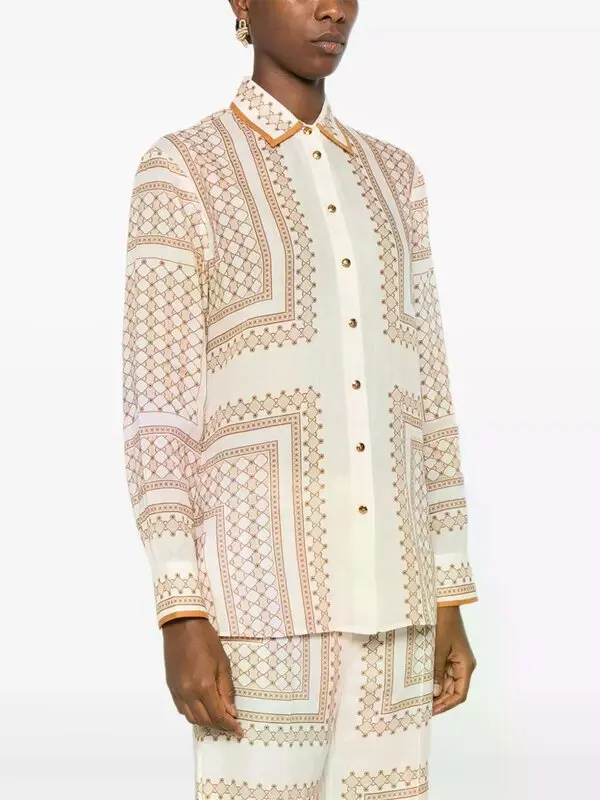 Zimmermann Geometric-print Buttoned Shirt