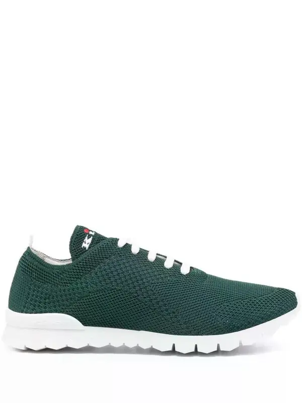 Kiton Logo-embroidered Sneakers - Green