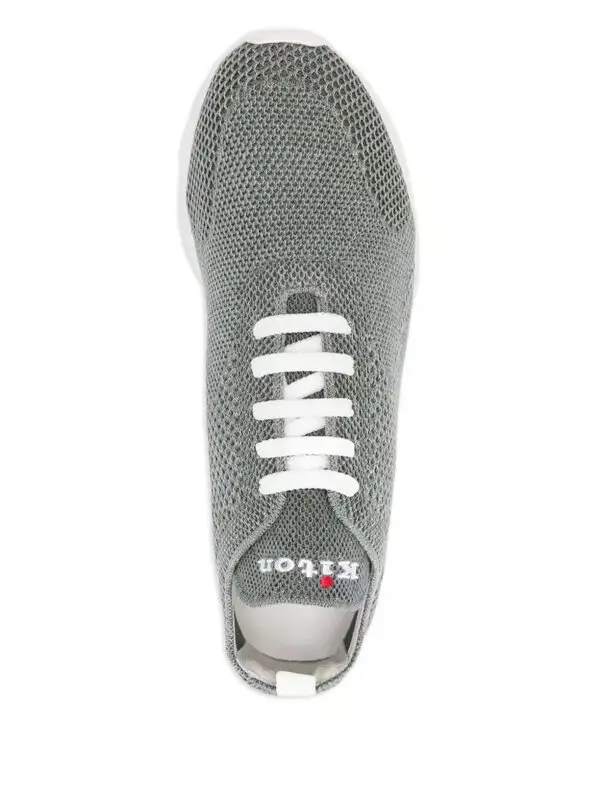 Kiton Logo-embroidered Sneakers - Grey