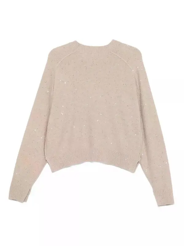 Antonelli Firenze Sequin-embellished Sweater - Neutrals