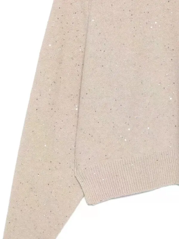 Antonelli Firenze Sequin-embellished Sweater - Neutrals