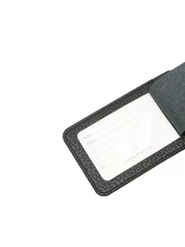 ASPINAL OF LONDON Pebble-texture Luggage Tag