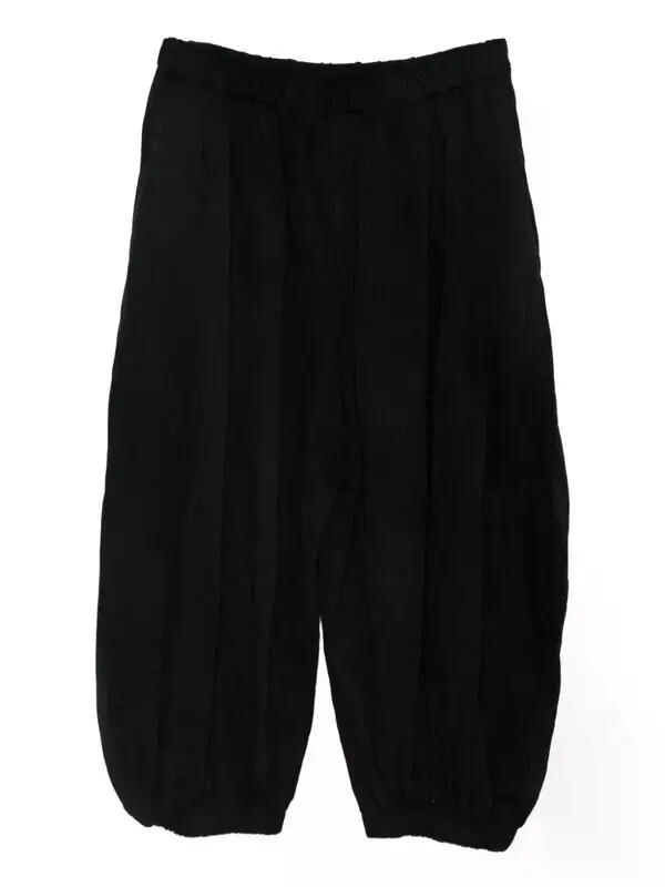 Comme Des Garçons Pleat-detail Trousers - Black