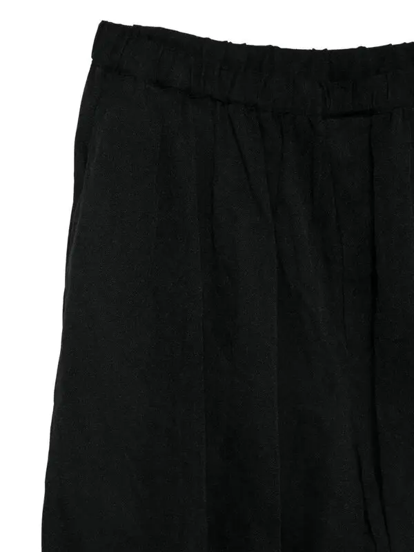 Comme Des Garçons Pleat-detail Trousers - Black