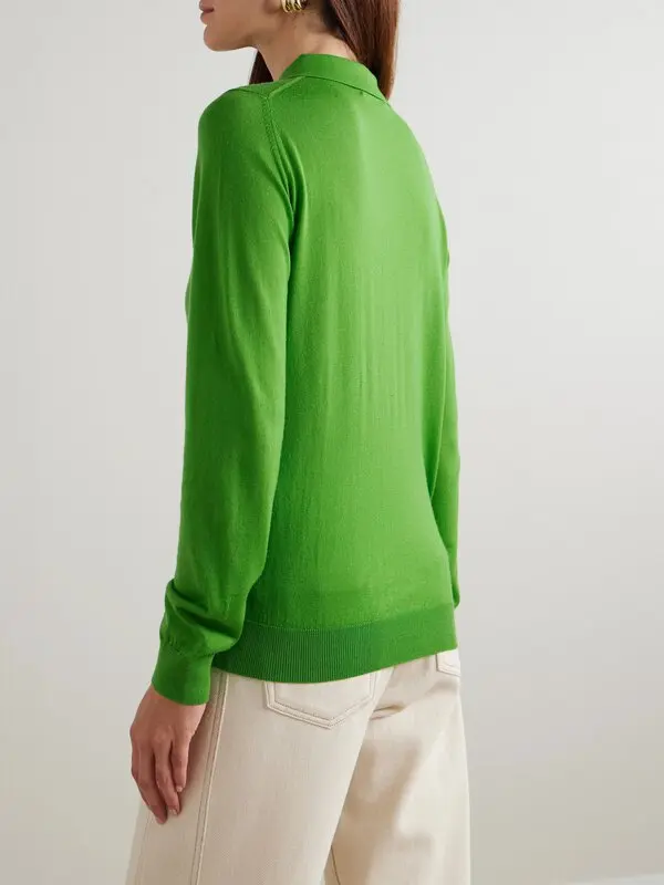 B Sides Merino Wool Polo Sweater