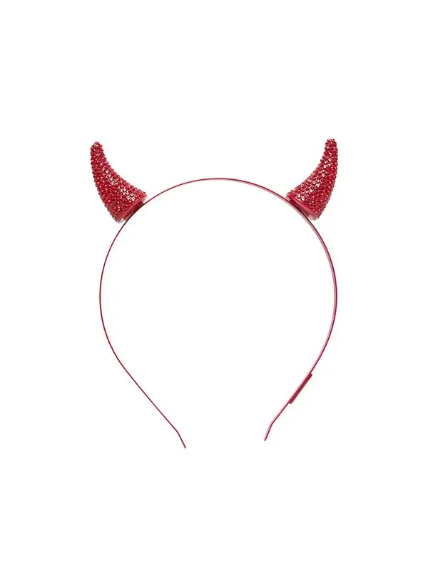 Fleur Du Mal Crystal-encrusted Horn Headband