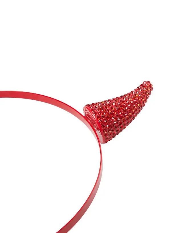 Fleur Du Mal Crystal-encrusted Horn Headband