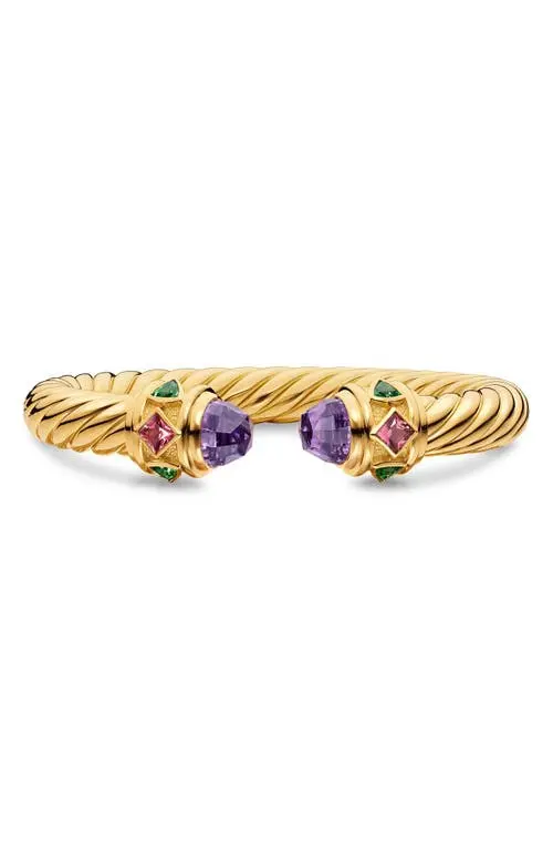 David Yurman Renaissance Bracelet With Semiprecious Stones - Amethyst