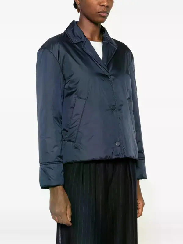 Max Mara Quilted-lapels Jacket - Blue