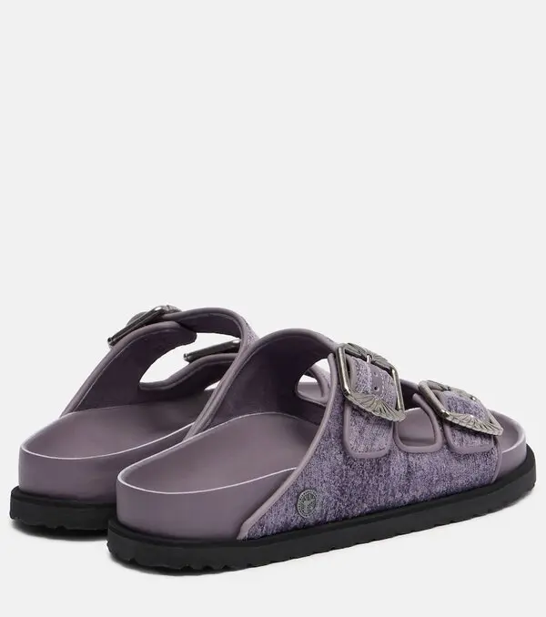 BIRKENSTOCK Arizona Velvet Slides - Purple