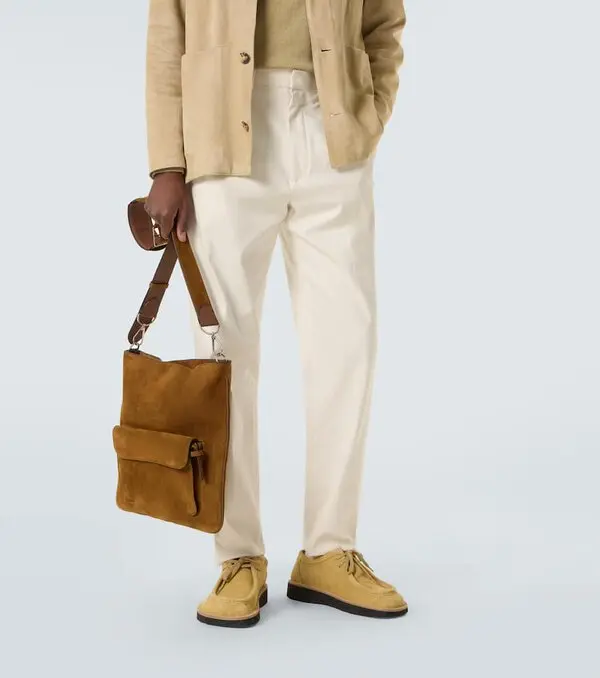 METIER Suede Messenger Bag
