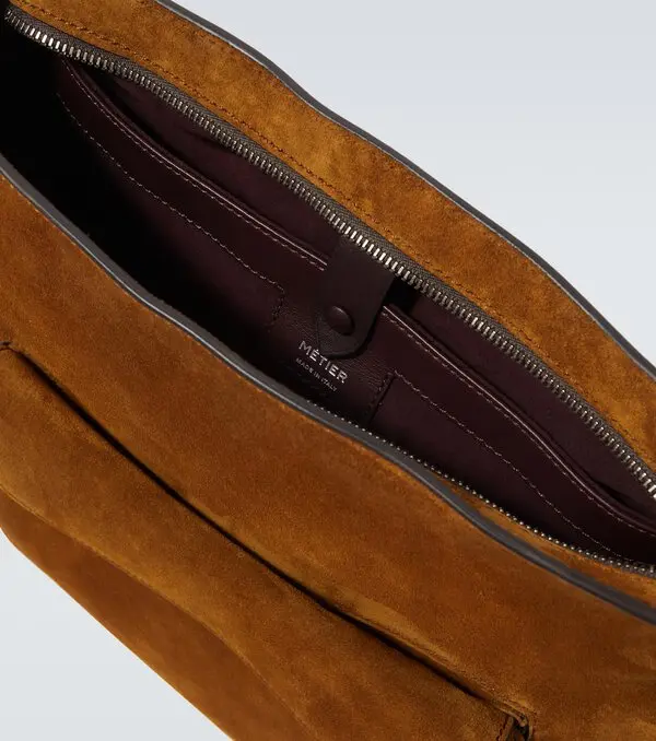 METIER Suede Messenger Bag