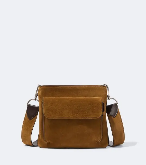 METIER Slide Suede Messenger Bag