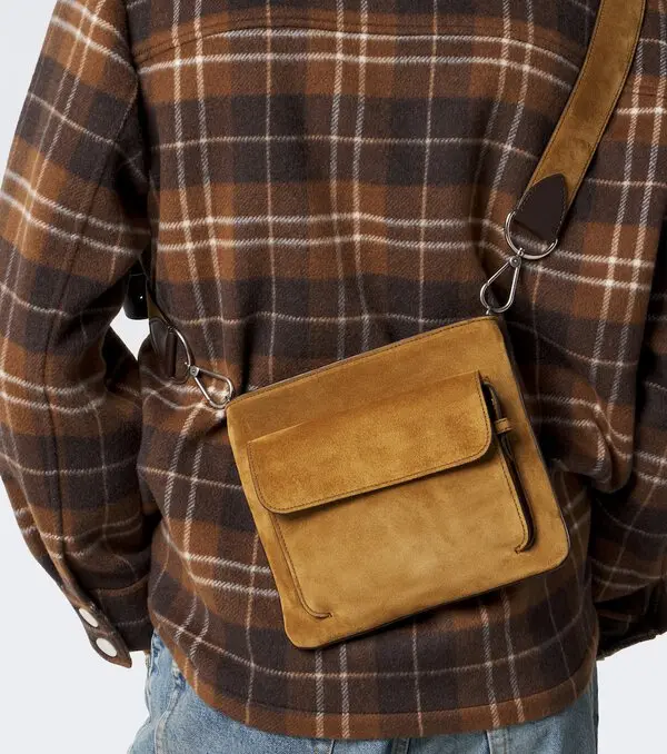 METIER Slide Suede Messenger Bag