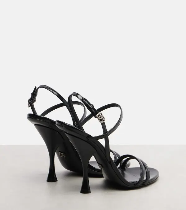 Dolce & Gabbana Open Toe Buckle Strap High Heel Pumps