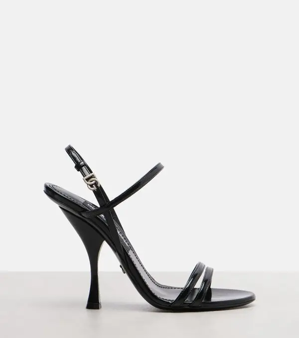 Dolce & Gabbana Open Toe Buckle Strap High Heel Pumps