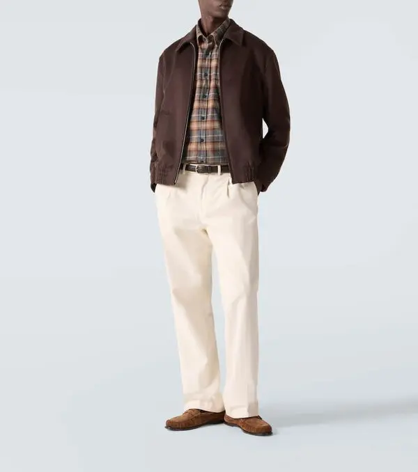 SLOWEAR Plaid Cotton Flannel Shirt
