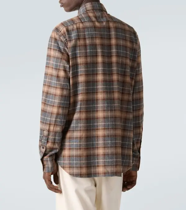 SLOWEAR Plaid Cotton Flannel Shirt