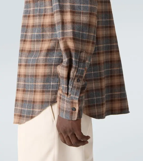 SLOWEAR Plaid Cotton Flannel Shirt
