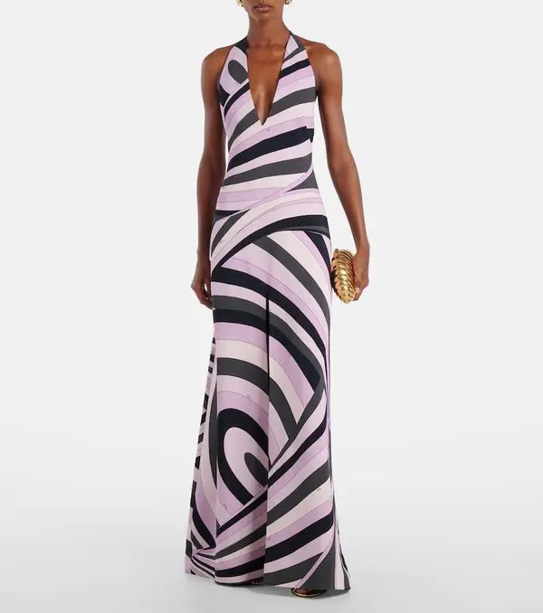 Emilio Pucci Iride Halterneck Gown