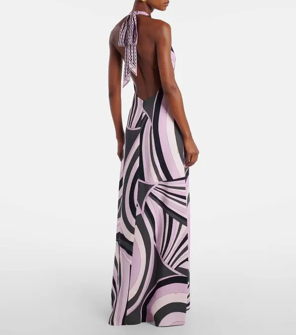 Emilio Pucci Iride Halterneck Gown