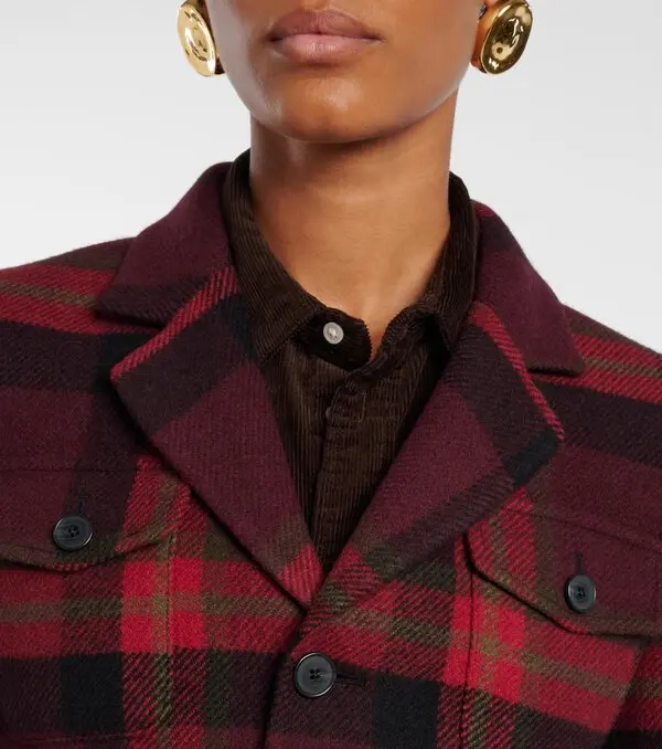 Polo Ralph Lauren Plaid Wool-blend Tweed Blazer