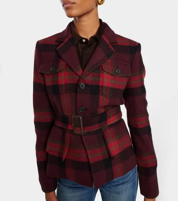 Polo Ralph Lauren Plaid Wool-blend Tweed Blazer