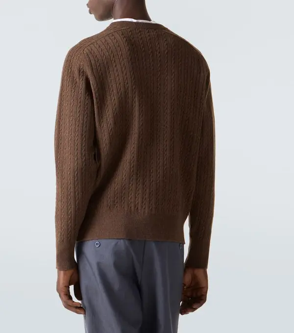 Auralee Cable-knit Wool Sweater