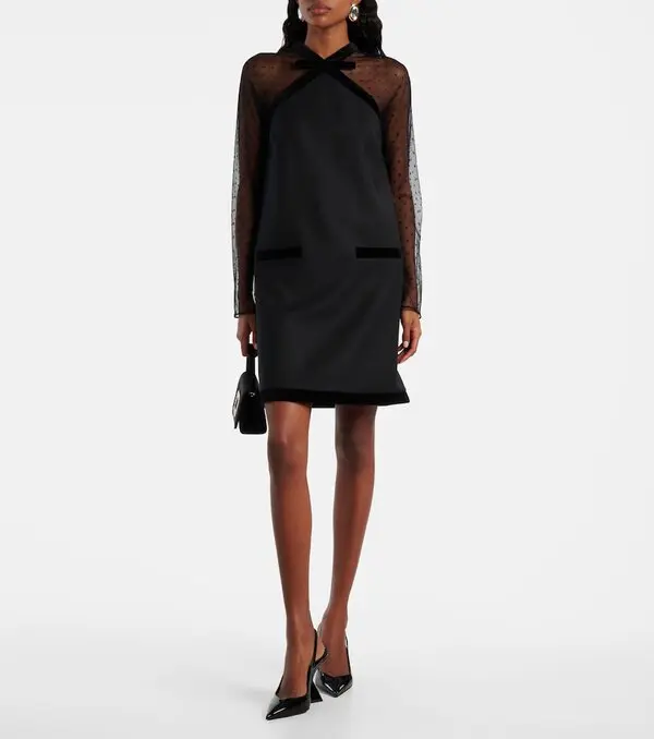 Nina Ricci Virgin Wool Gabardine Minidress