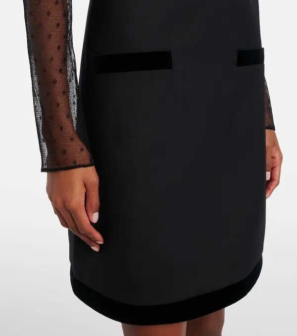 Nina Ricci Virgin Wool Gabardine Minidress