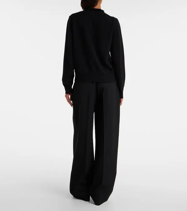 JIL SANDER Sequined Virgin Wool Cardigan