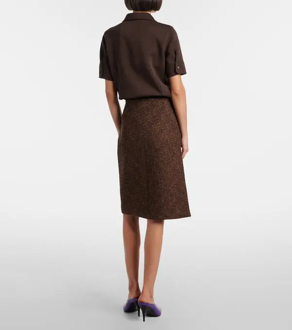 Gucci Wool-blend Midi Skirt