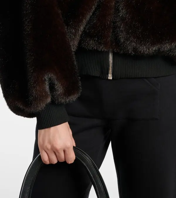 Coperni Cropped Bomber Jacket - Brown