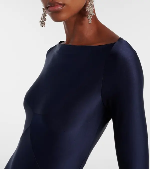 Rabanne Paneled Jersey Maxi Dress
