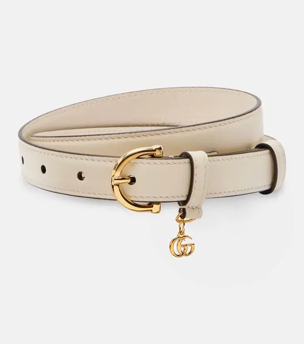 Gucci Leather Belt - White