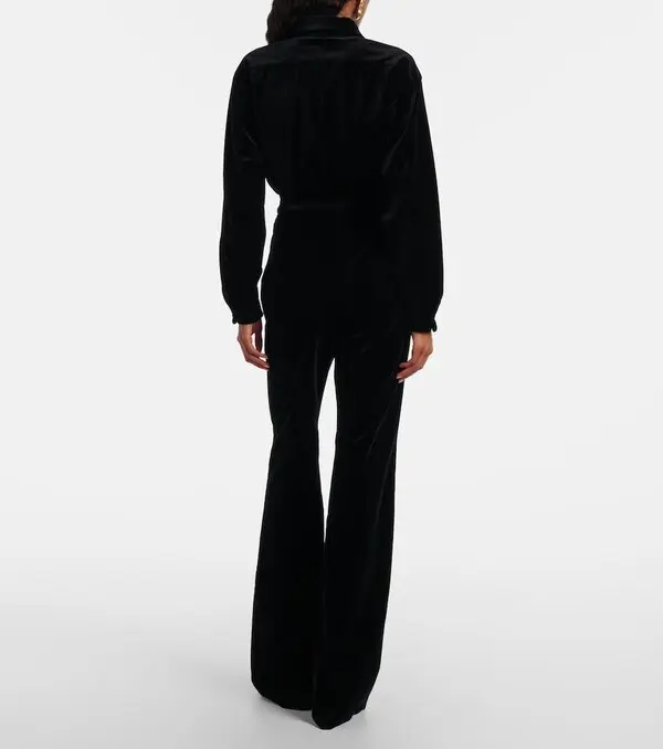 Max Mara Cotton Velvet Bodysuit - Black