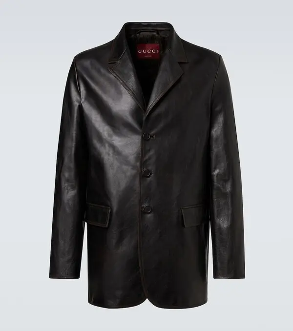 Gucci Leather Blazer