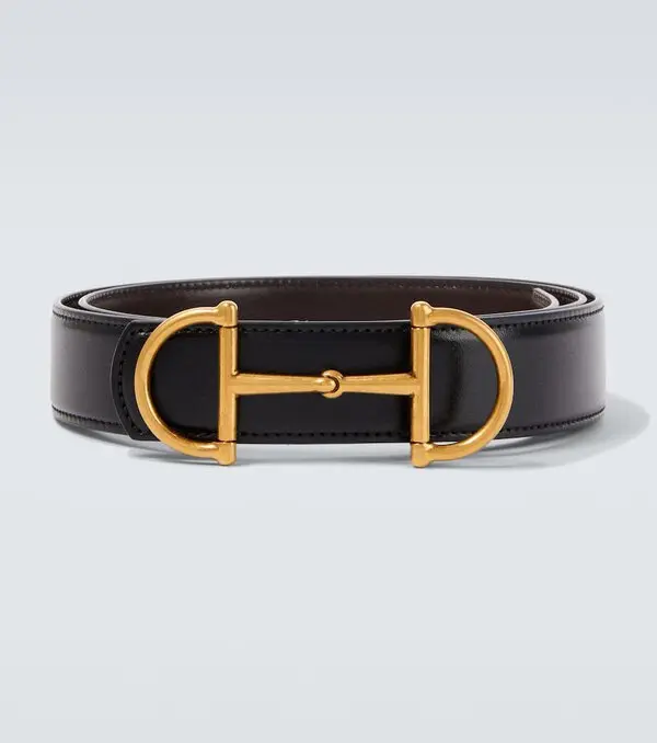 Gucci Horsebit Reversible Belt - Black