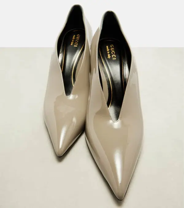 Gucci Patent Leather Pointed Toe Pumps