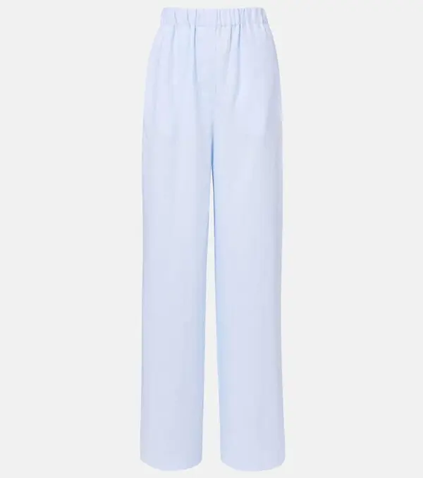 Loro Piana Valerio High-rise Wide-leg Linen Pants