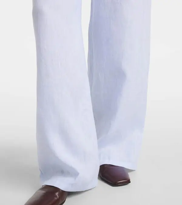 Loro Piana Valerio High-rise Wide-leg Linen Pants