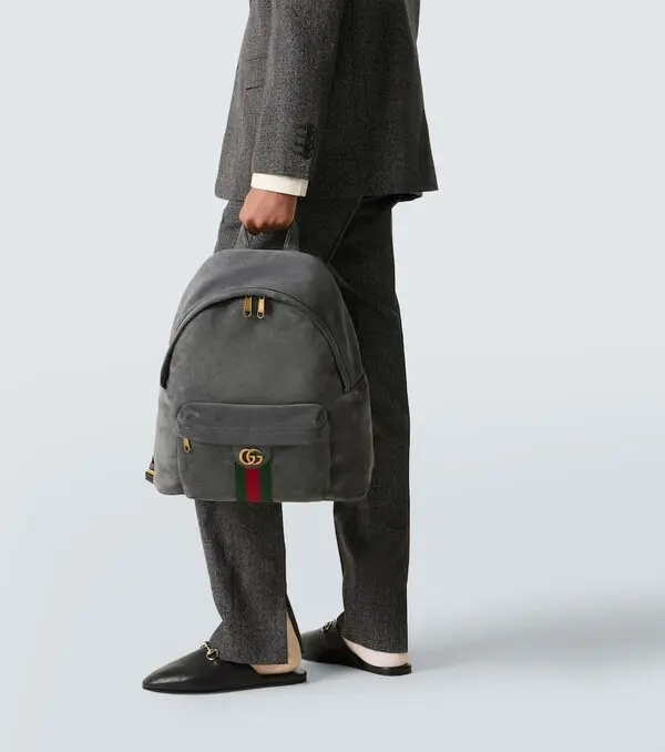 Gucci Ophidia Suede Backpack
