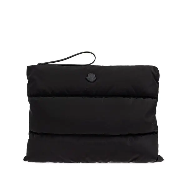 Moncler Quilted Clutch - Black