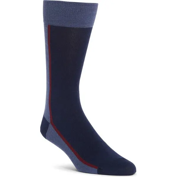 Cole Haan Colorblock Dress Socks - Navy Assorted