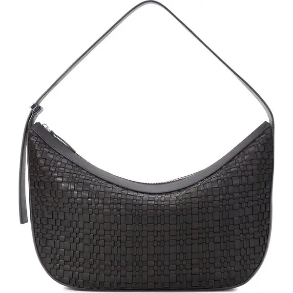 Staud Large Demy Woven Leather Hobo Bag