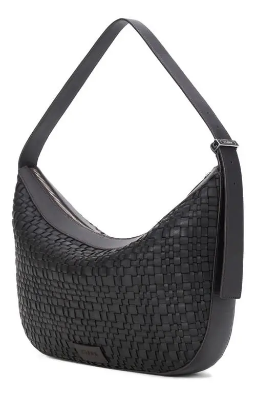 Staud Large Demy Woven Leather Hobo Bag