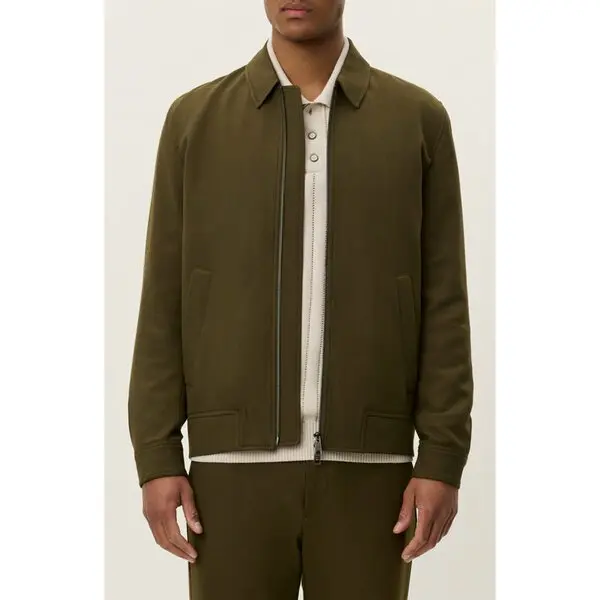 LES DEUX Como Coach's Jacket - Military Olive