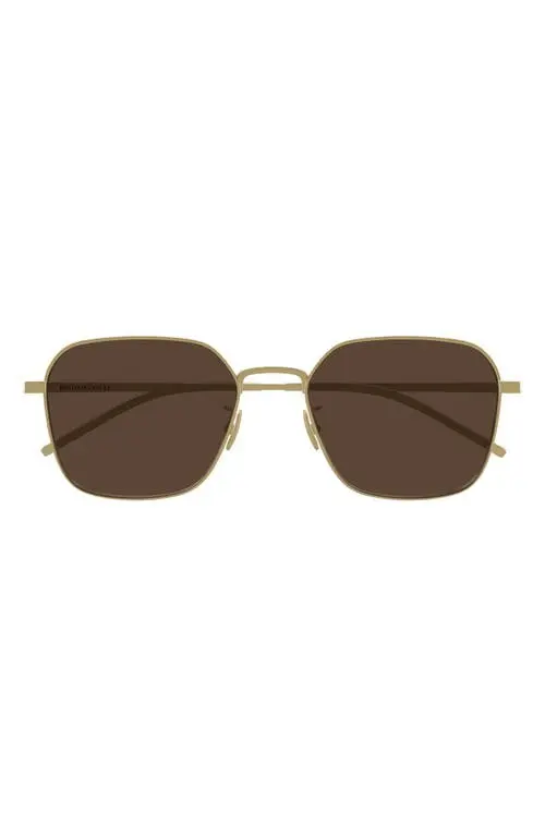 Bottega Veneta 55mm Square Sunglasses - Bronze